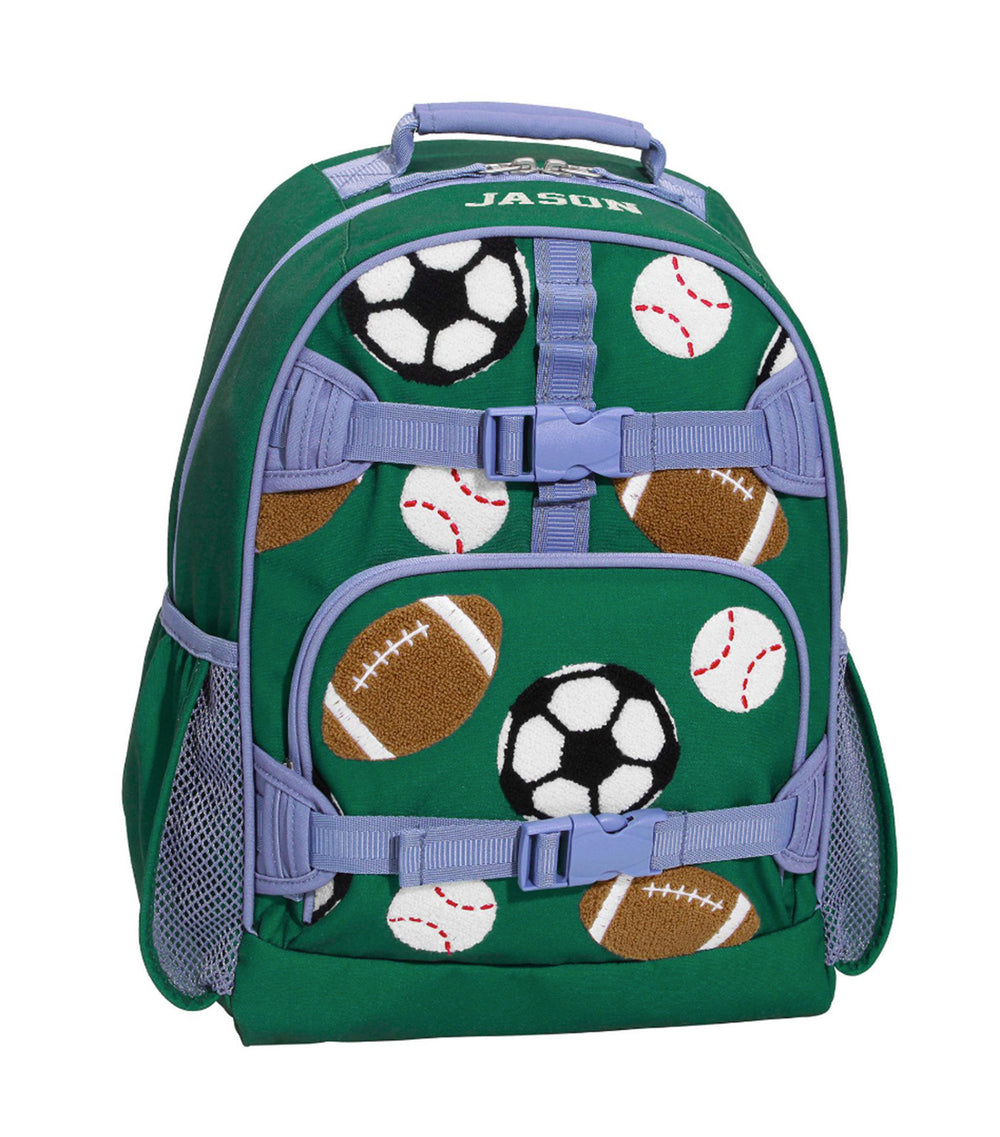 Pottery Barn Kids Mackenzie Sports Chenille Small Backpack Green | Rustan's