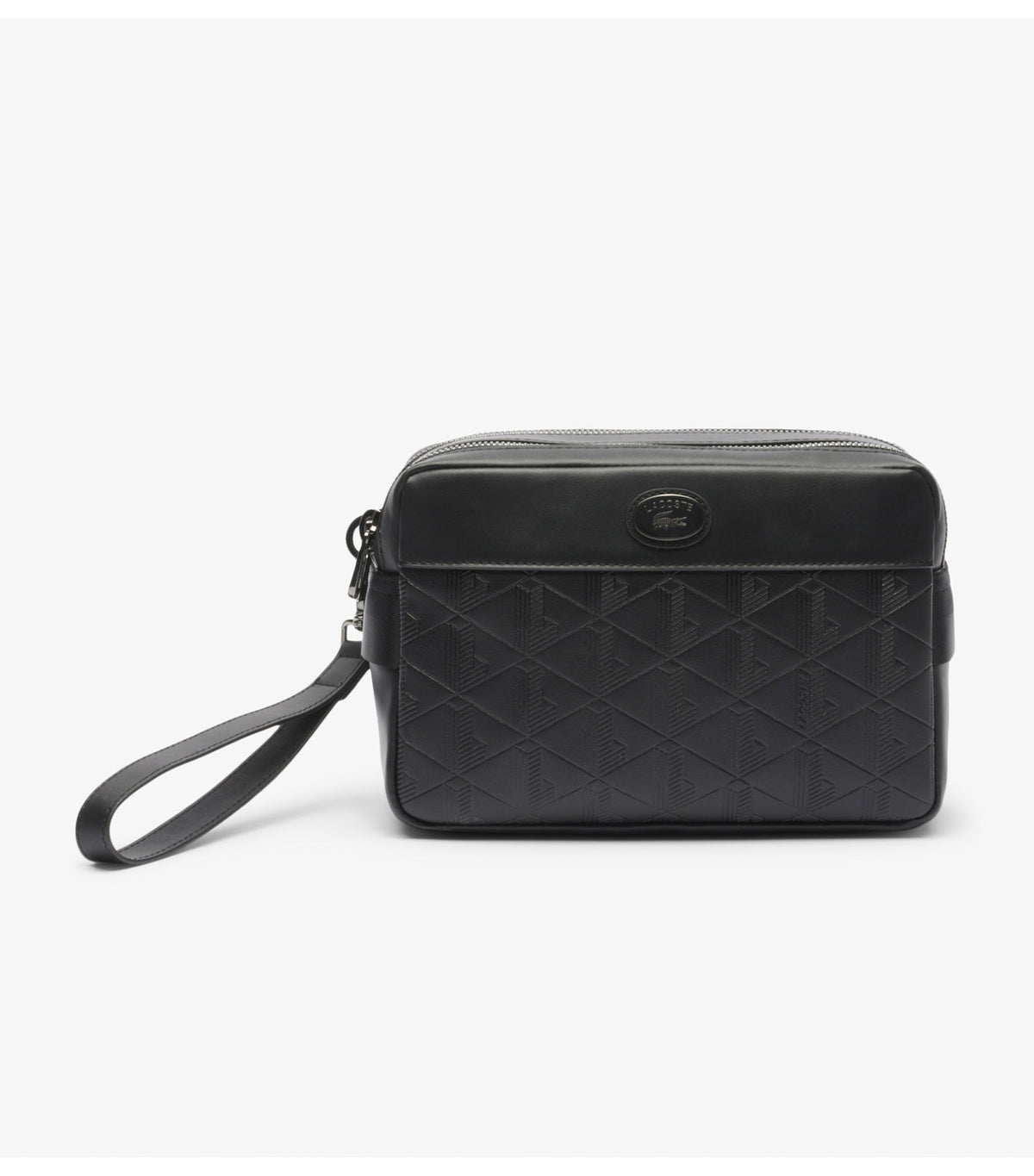 Lacoste Nomogramme Leather Clutch Noir | Rustan's