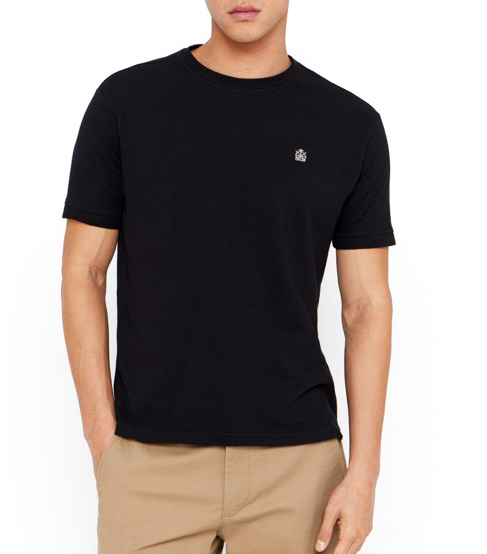 Cortefiel Basic Piqué T-shirt Black | Rustan's
