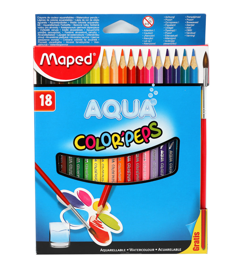Maped Color'Peps Aqua Colored Pencils x 18 | Rustan's