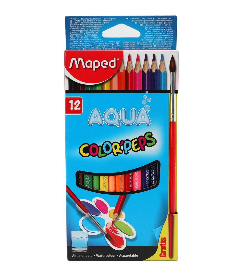 Maped Color'Peps Aqua Colored Pencils x 12 | Rustan's