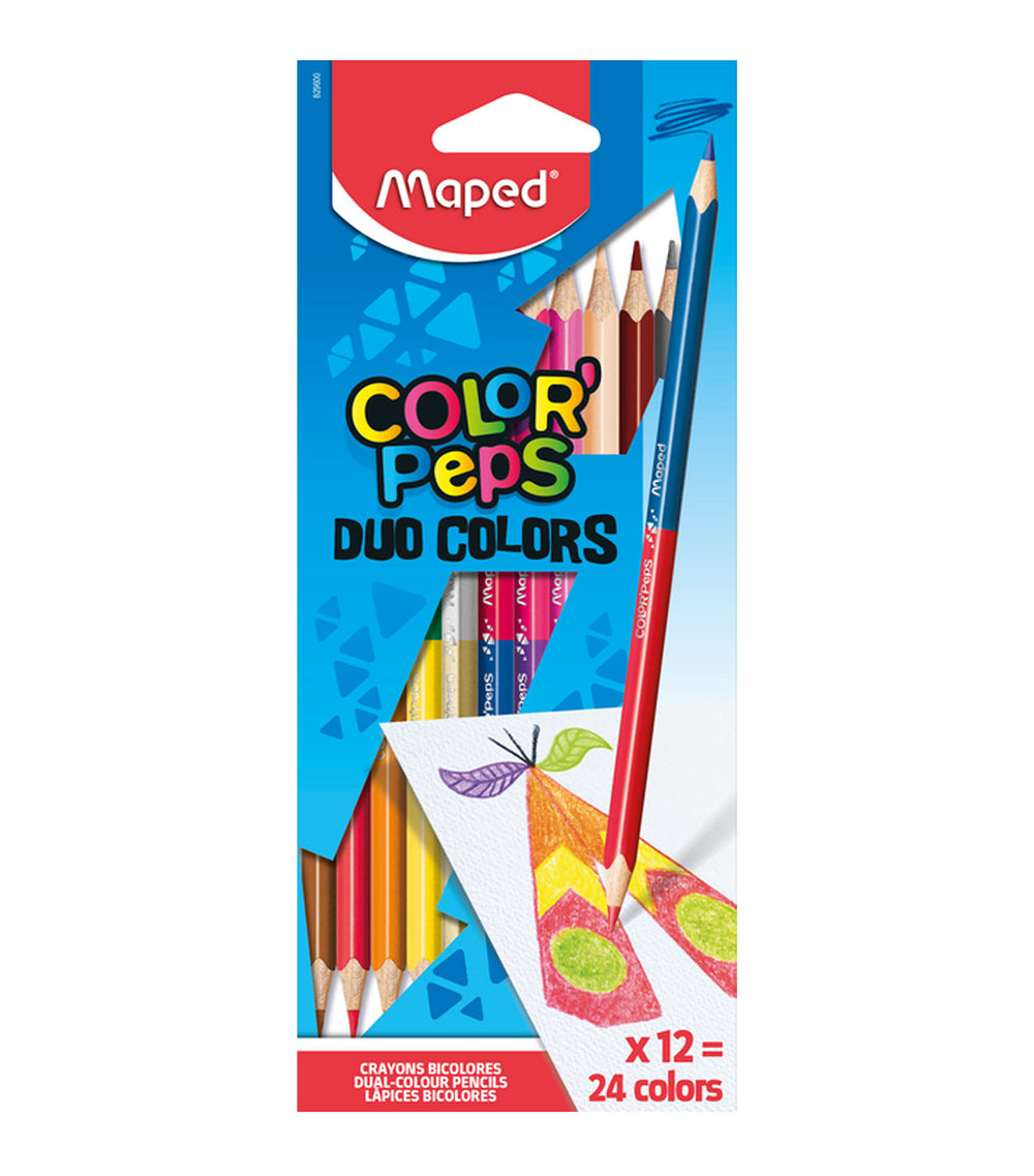 Maped Color'Peps Duo Colored Pencils x 12 (24 Colors) | Rustan's