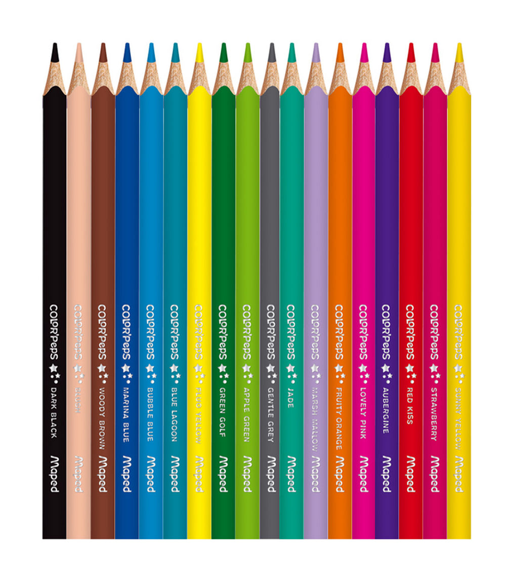 Maped Color'Peps Colored Pencils in Metal Case x 18