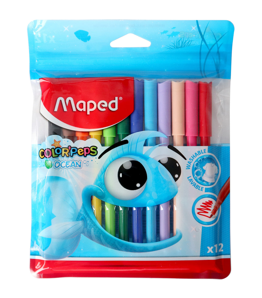 Maped Color'Peps Ocean Pulse Felt Pens x 12 | Rustan's