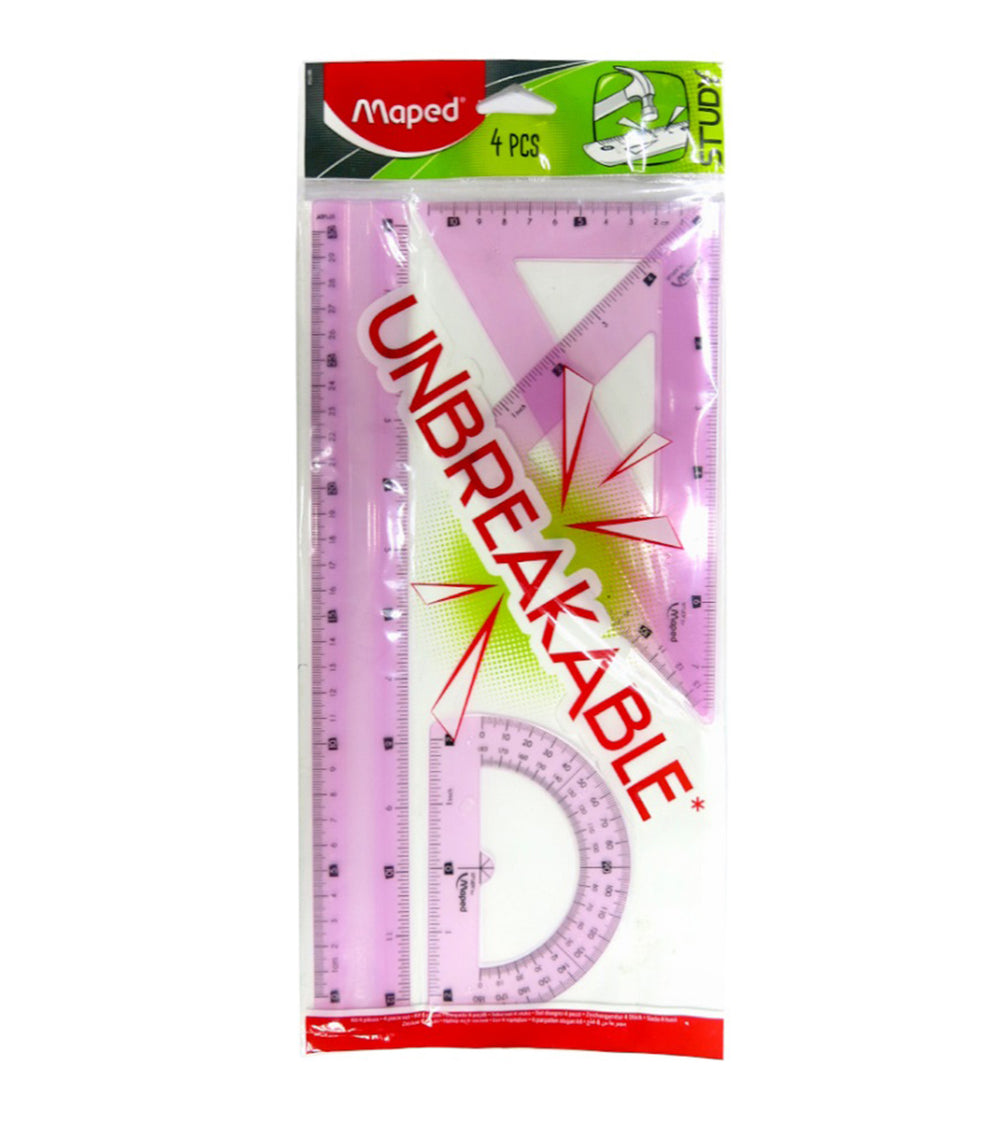 Maped Study Unbreakable Geometry Kit Set of 4 | Rustan's