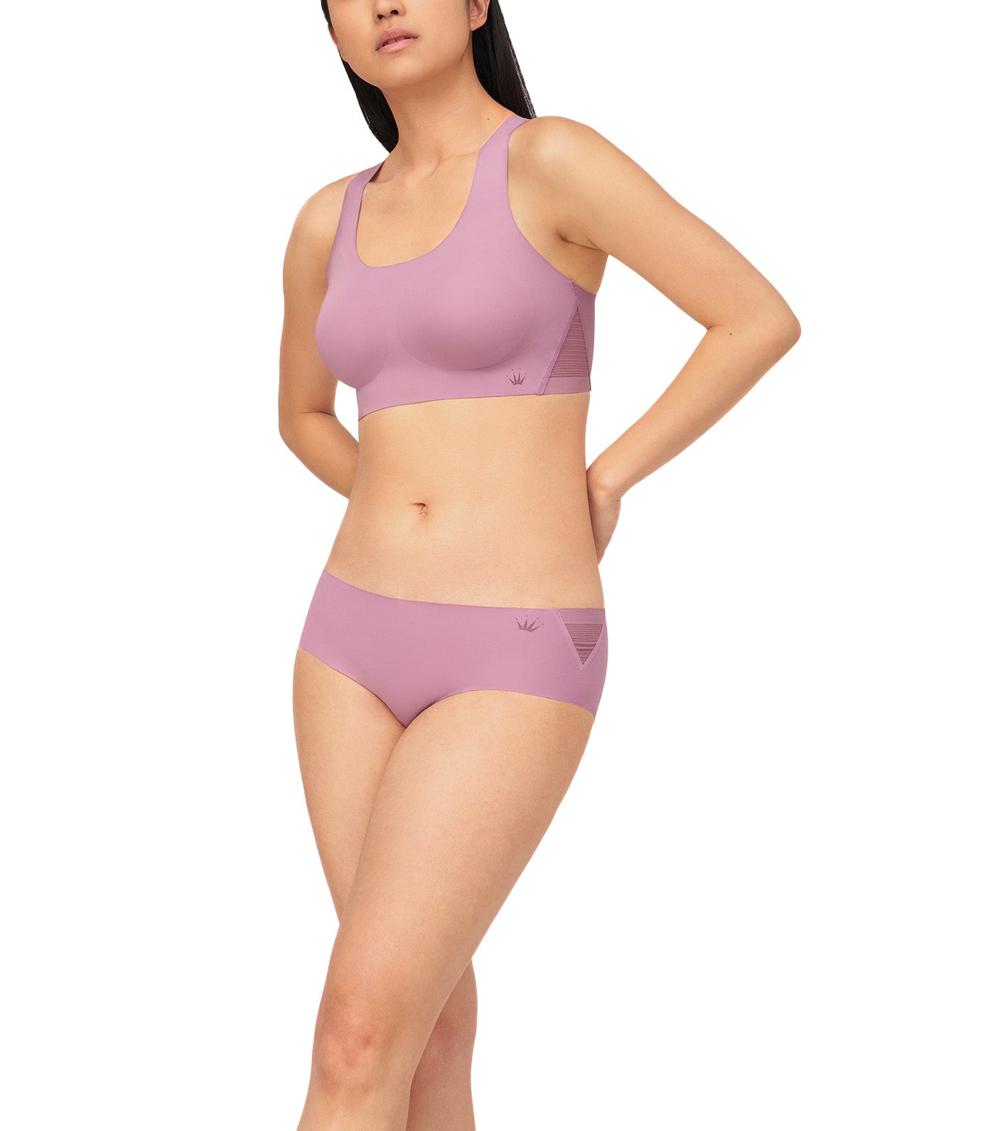 Triumph Flex Smart Non-Wired Padded Pull On Bra Purple Triumph Flex Smart Non-Wired Padded Pull On Bra Purple