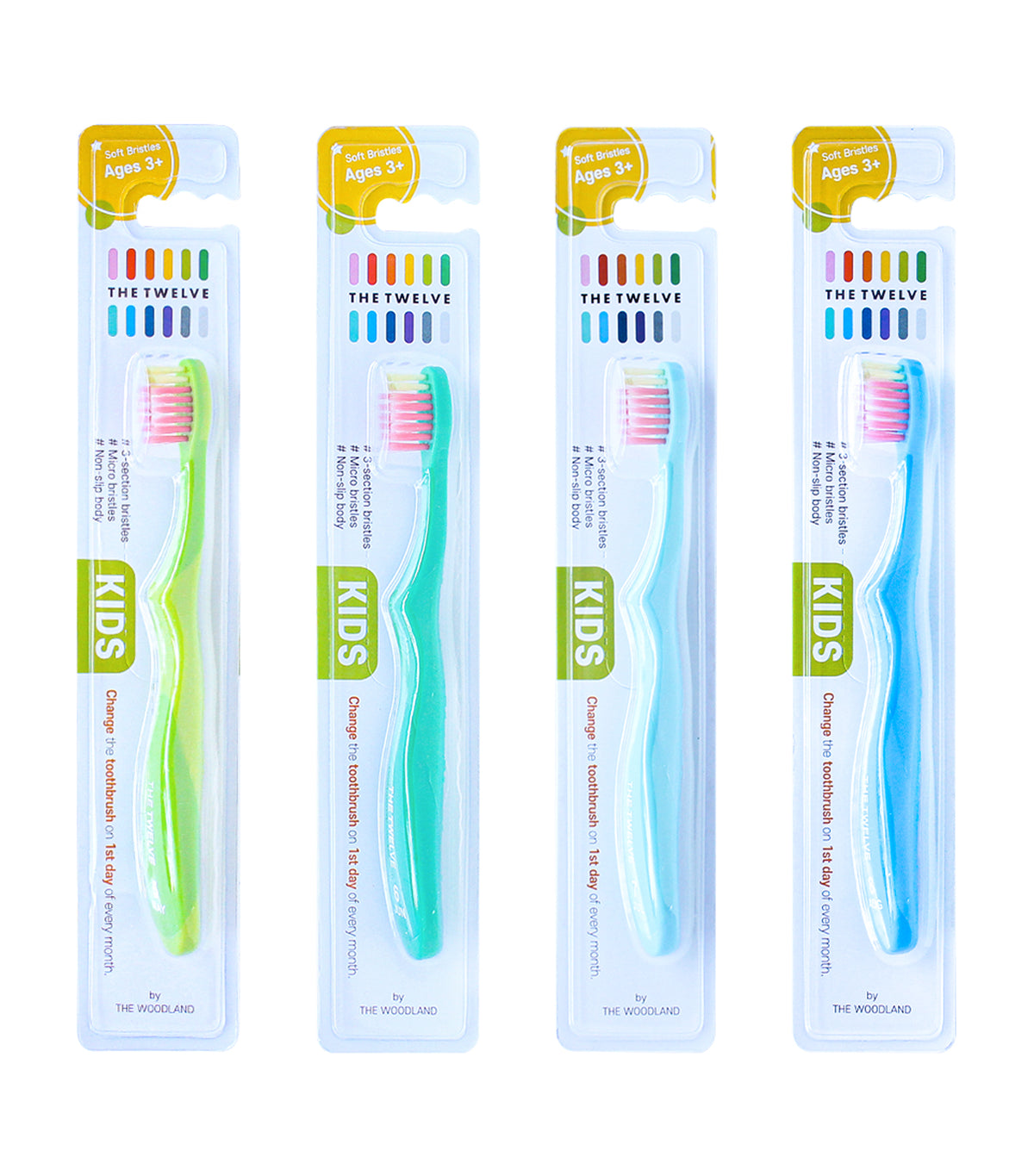 The Twelve 12-Piece Kids Toothbrush Set - Vivid