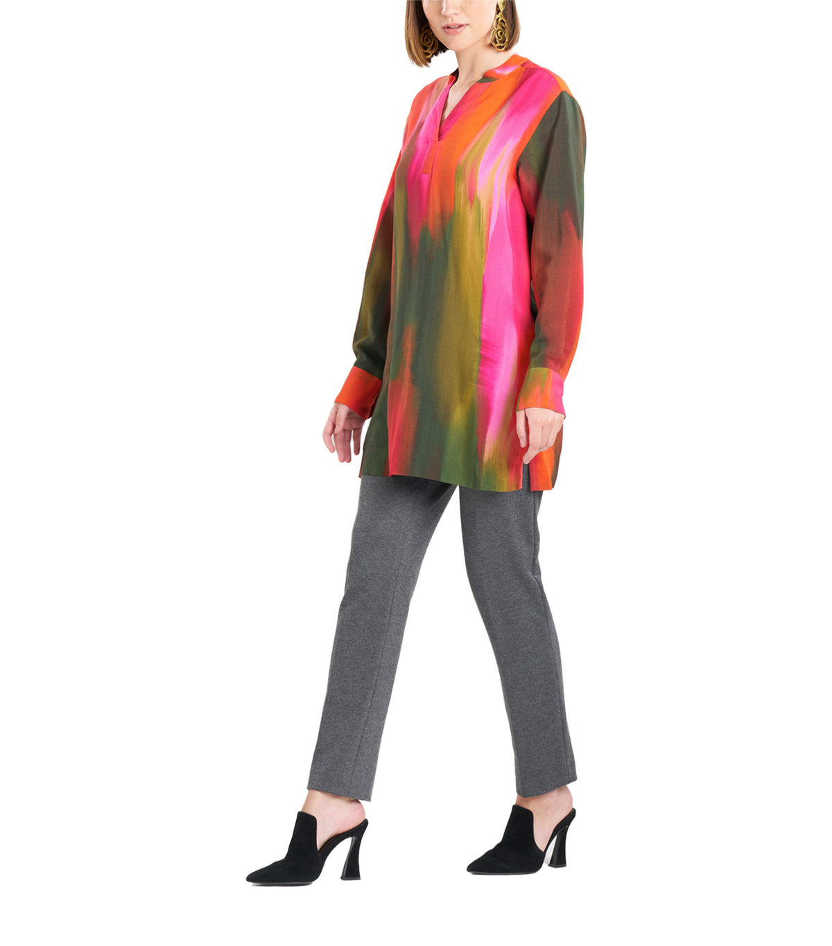 Natori Ready-To-Wear Ombre Barong Shirt Paprika | Rustan's