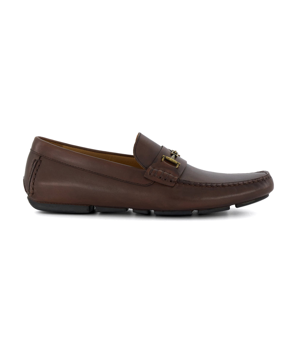 Dune London Beckon Driver Shoes Dark Brown | Rustan's