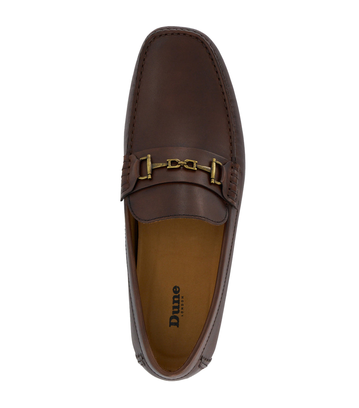 Dune London Beckon Driver Shoes Dark Brown