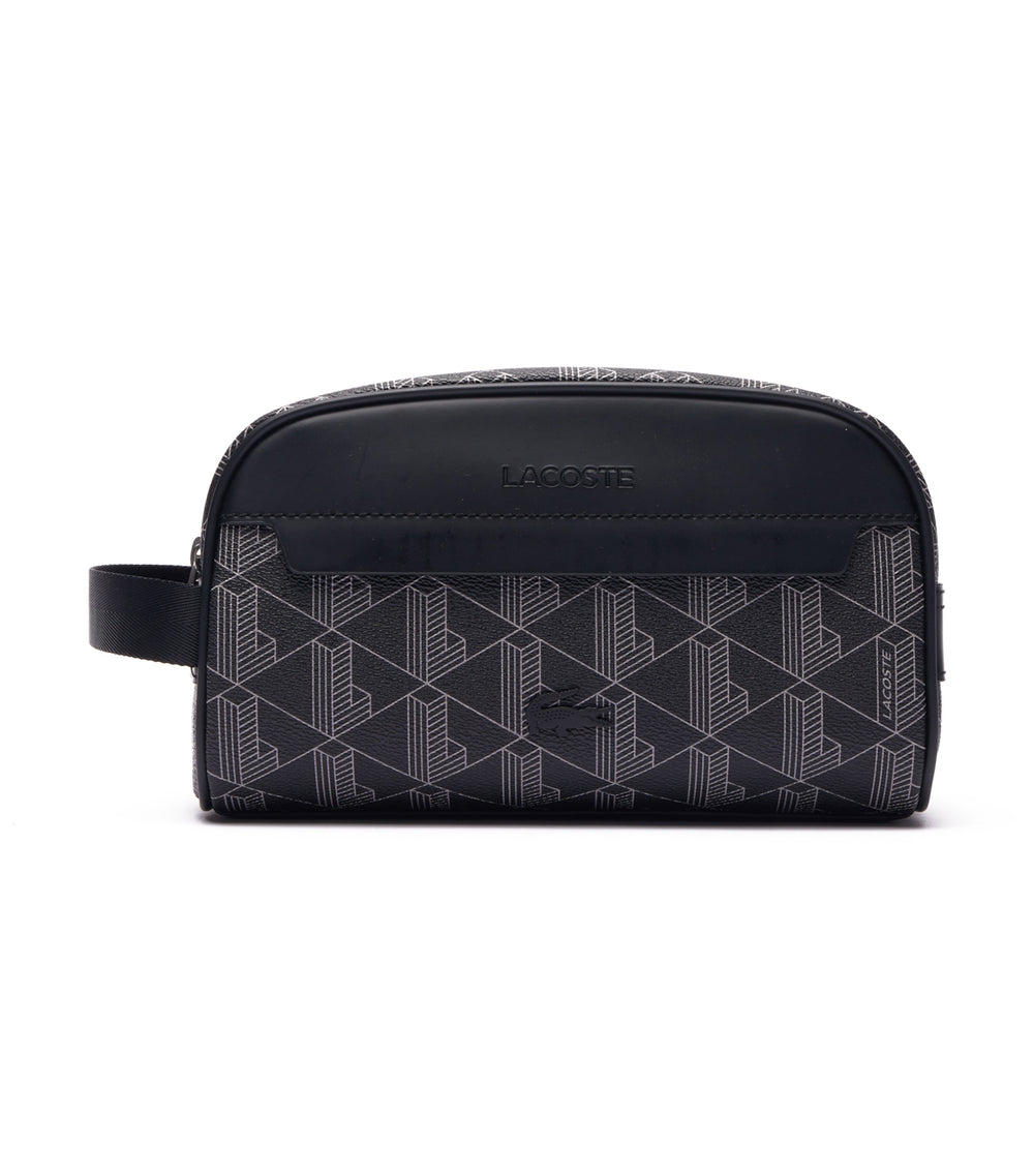 Lacoste The Blend Monogram Vanity Bag Monogram Noir Gris | Rustan's