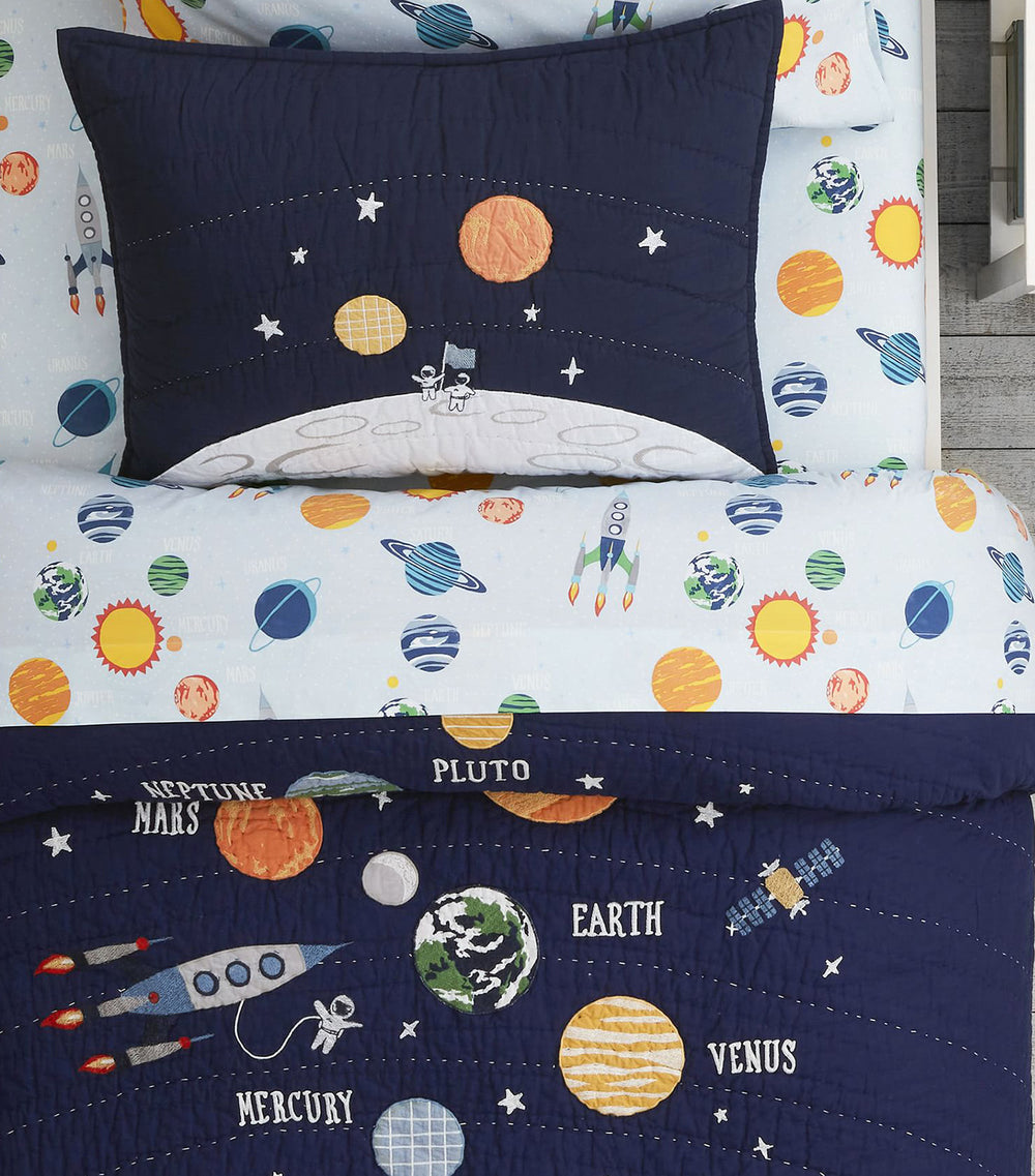Pottery Barn Kids Solar System Glow-in-the-Dark Bedding Set Multi ...