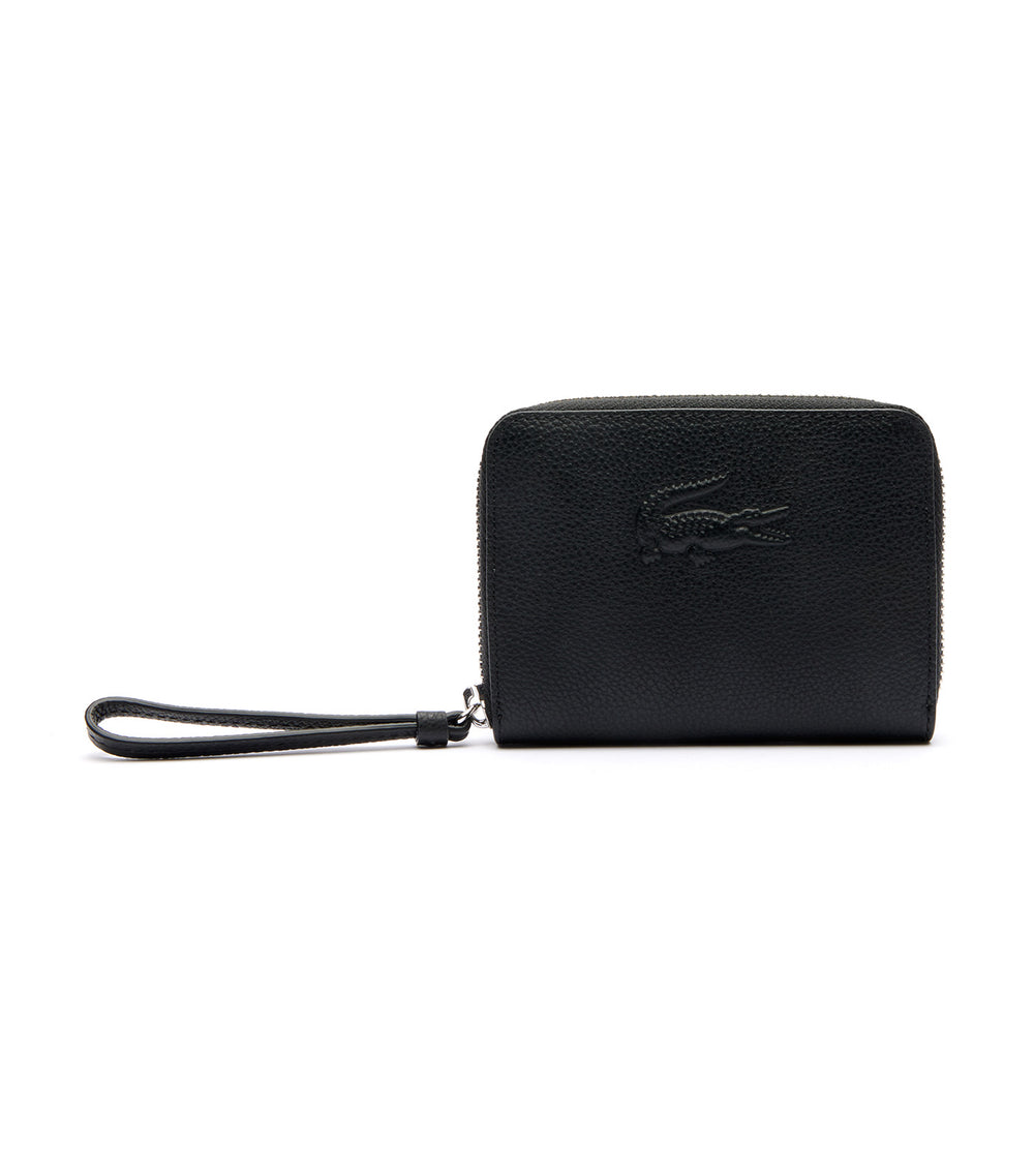 Lacoste Mini City Court Grain Leather Coin Purse Noir | Rustan's