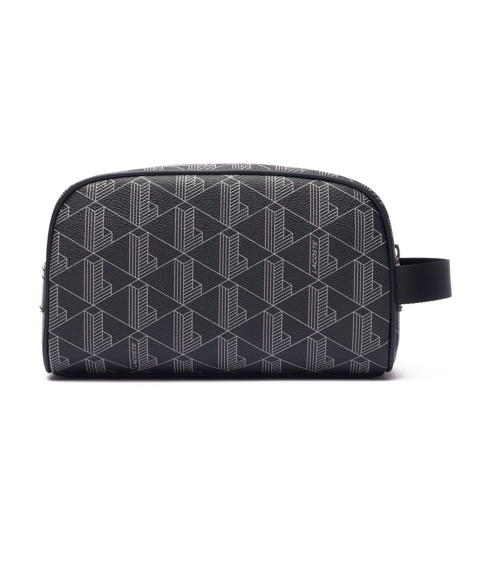 Lacoste The Blend Monogram Vanity Bag Monogram Noir Gris | Rustan's