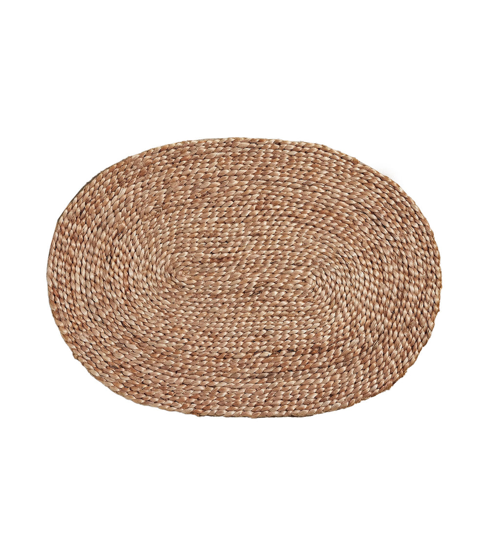 Pottery Barn Mori Oval Coil Handwoven Jute Placemat | Rustan's