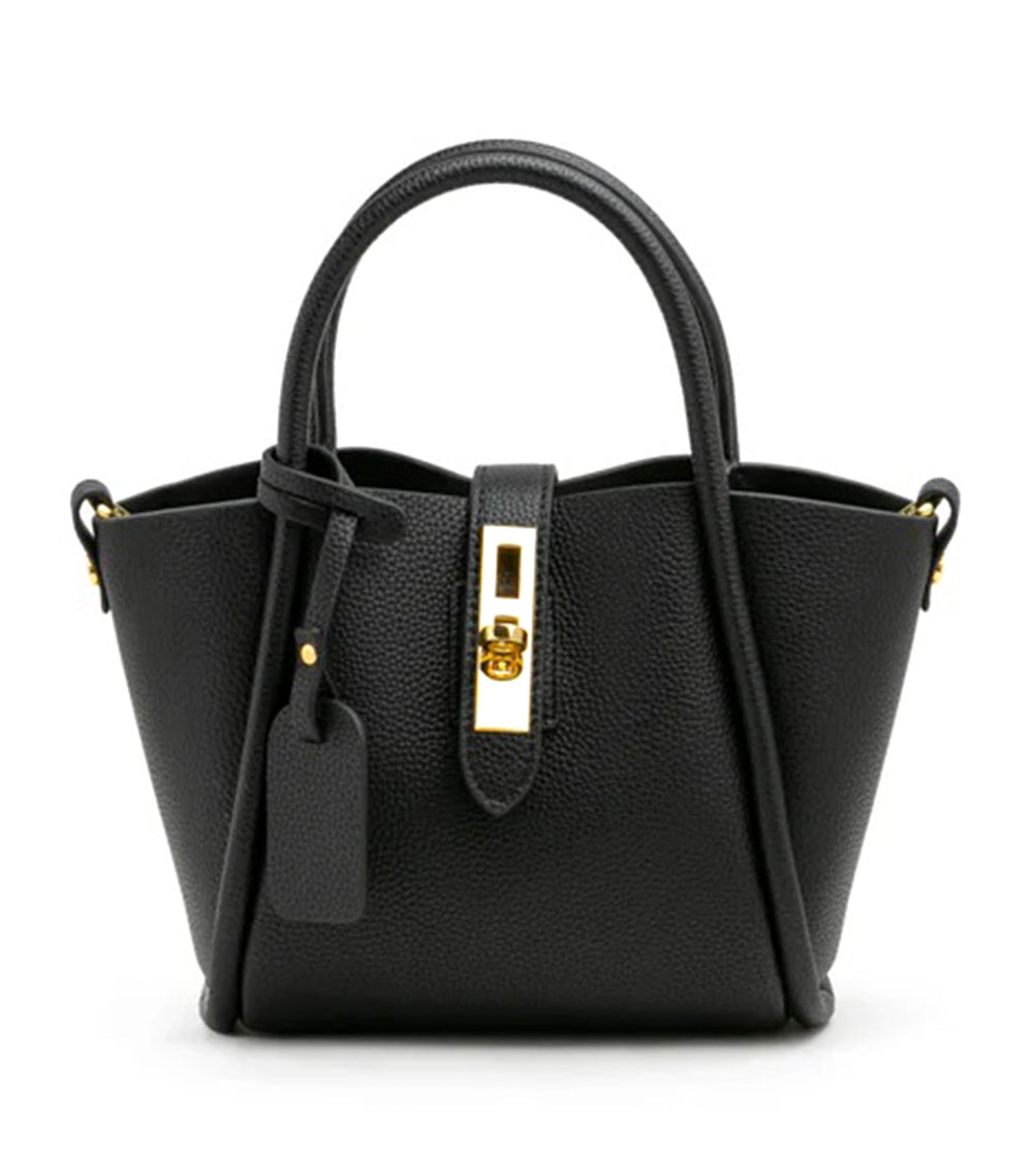 Pazzion Jacqueline Top Handle Mini Tote Black | Rustan's