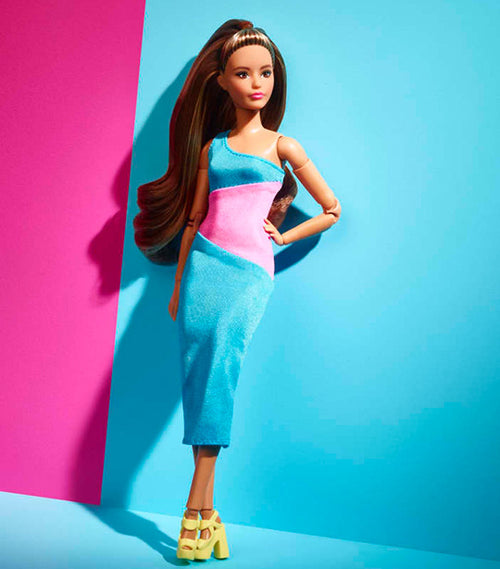 Barbie® Signature Barbie Looks™ Doll (Petite, Long Brunette Hair ...
