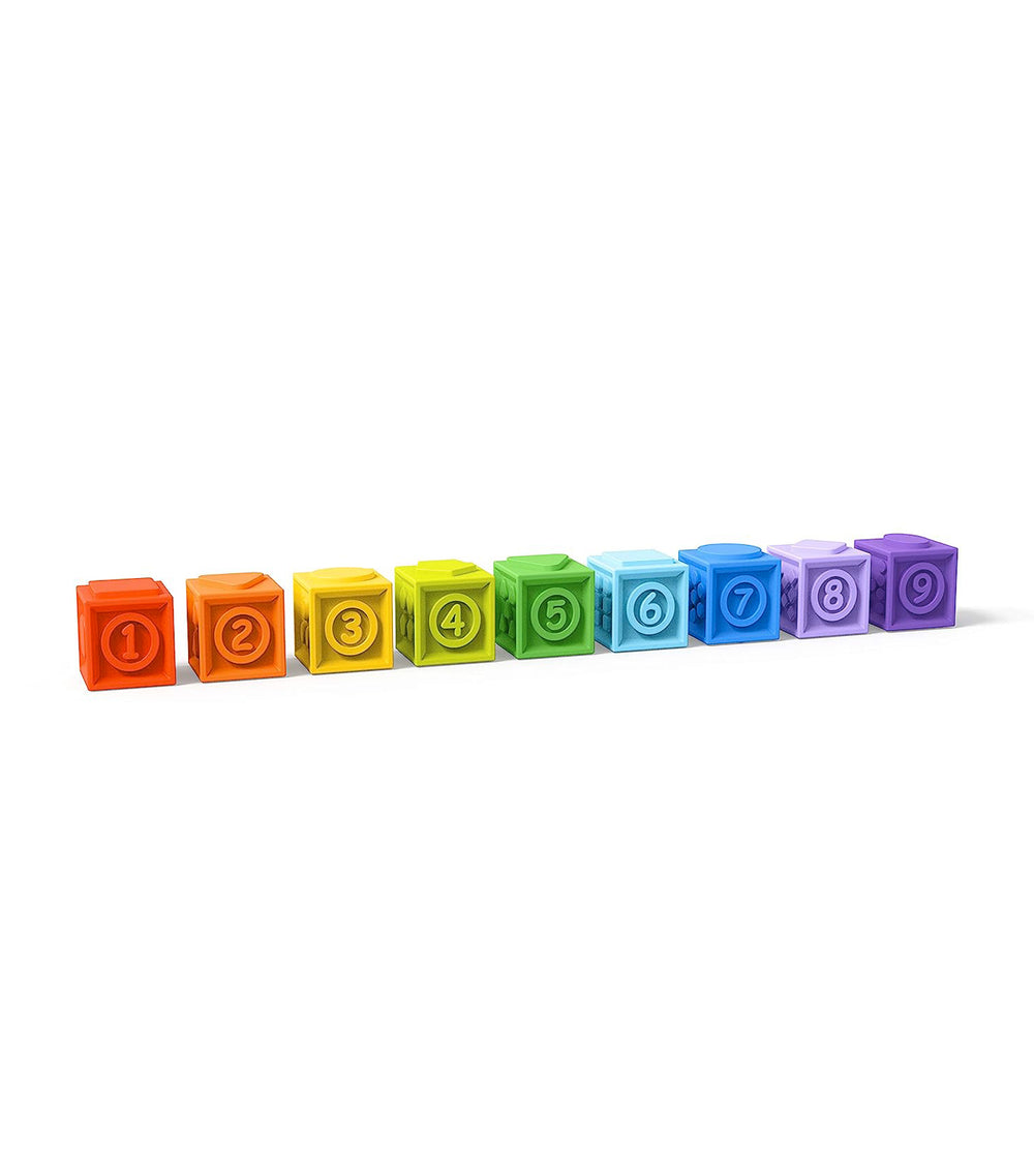 Kids2 Bright Starts Nine-Pack KaleidoCubes Stack & Squeeze Blocks ...