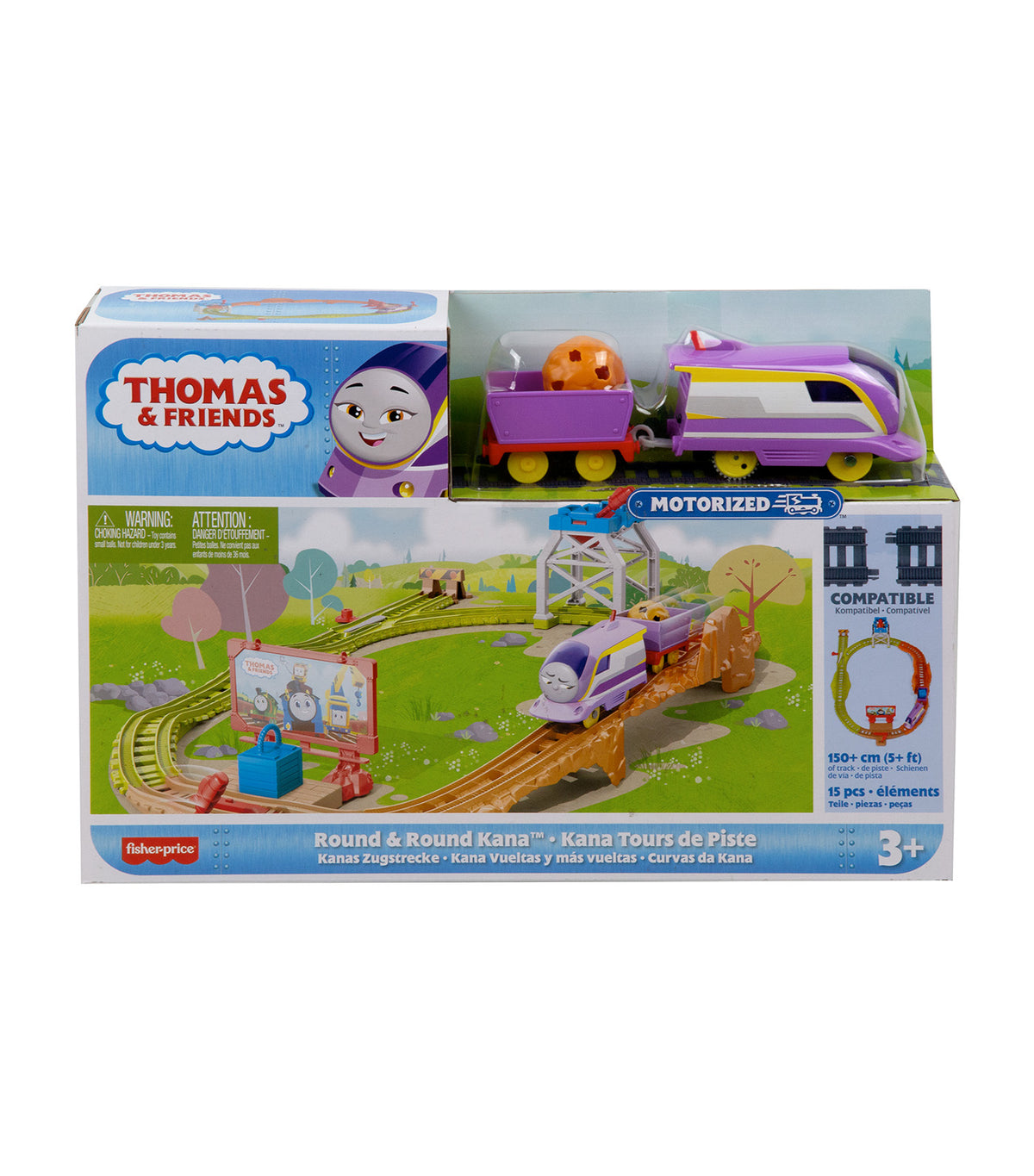 Thomas & Friends Round and Round Kana Motorized Train and Track Set ...