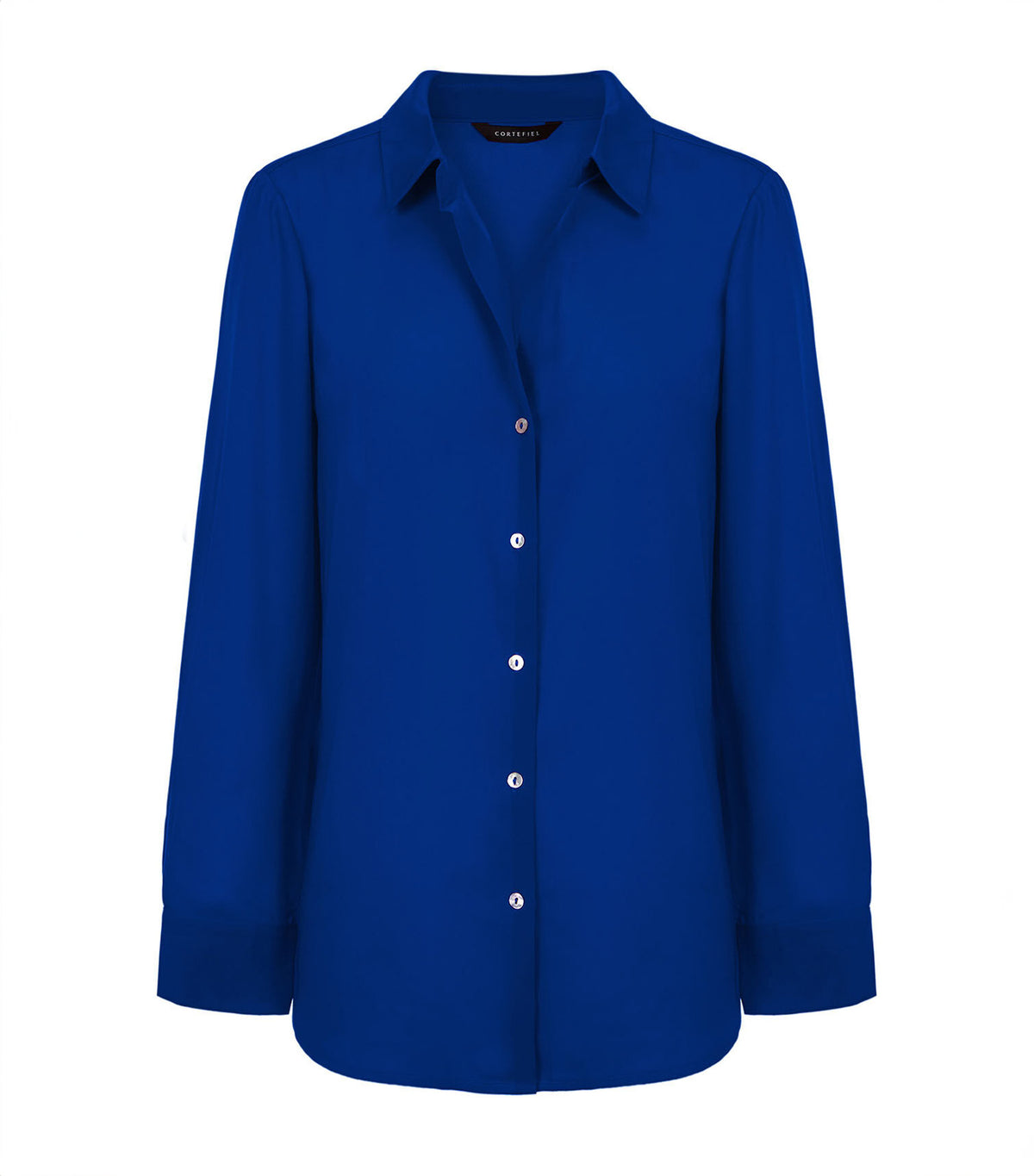 Cortefiel Satin Shirt Navy | Rustan's