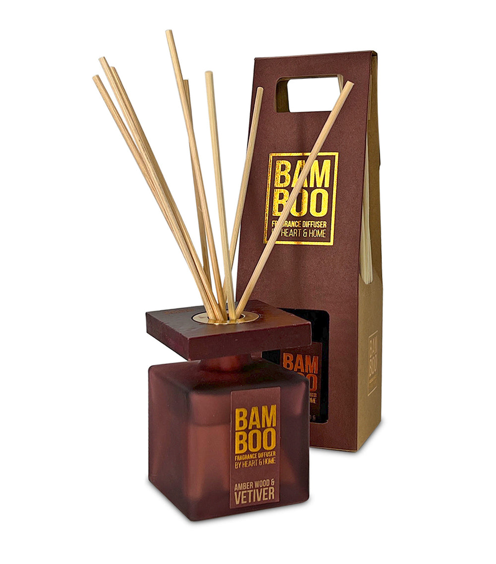 Heart & Home Amber Wood & Vetiver Fragrance Diffuser | Rustan's