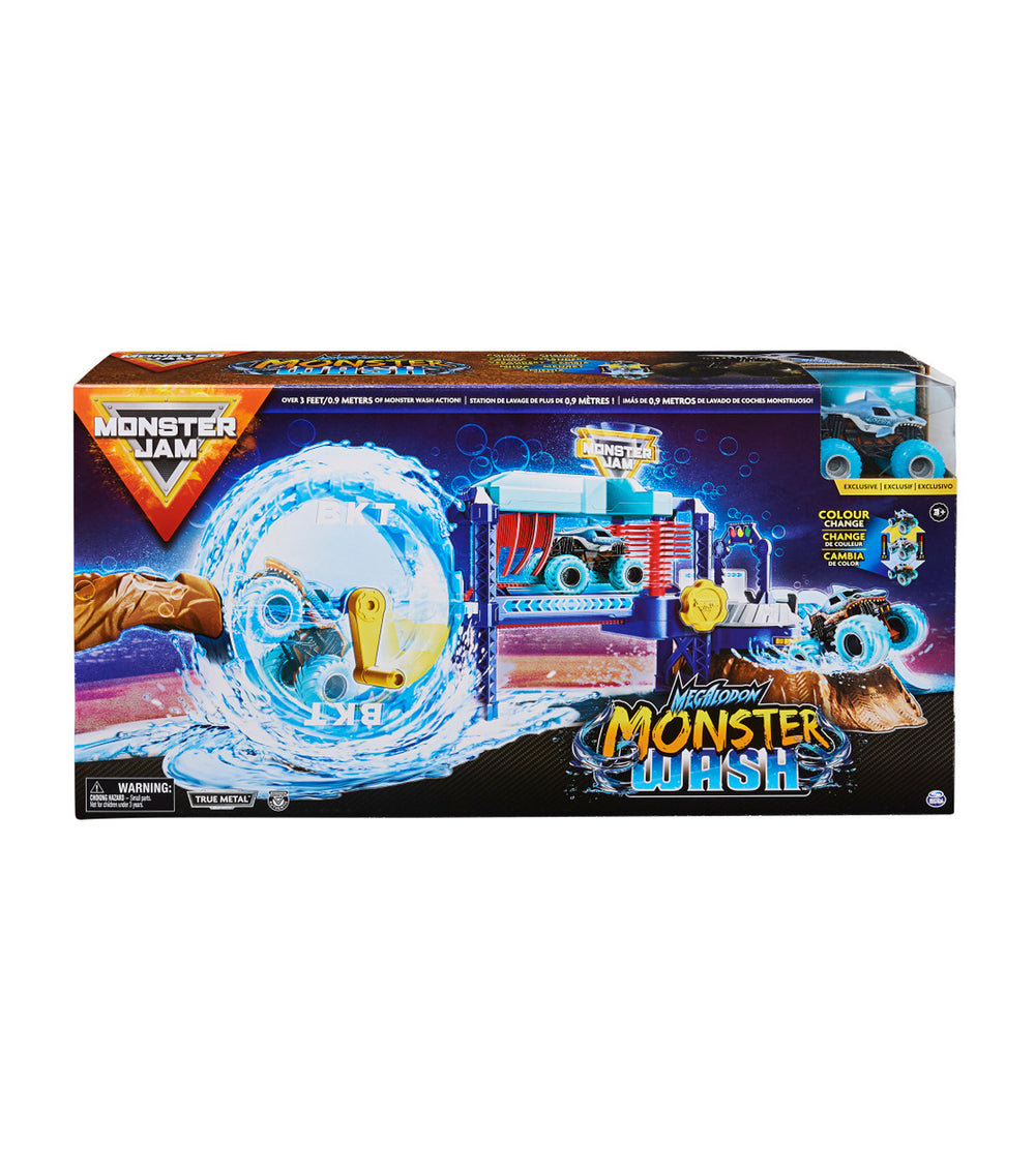 Monster Jam Megalodon Monster Wash - Car Wash Playset | Rustan's