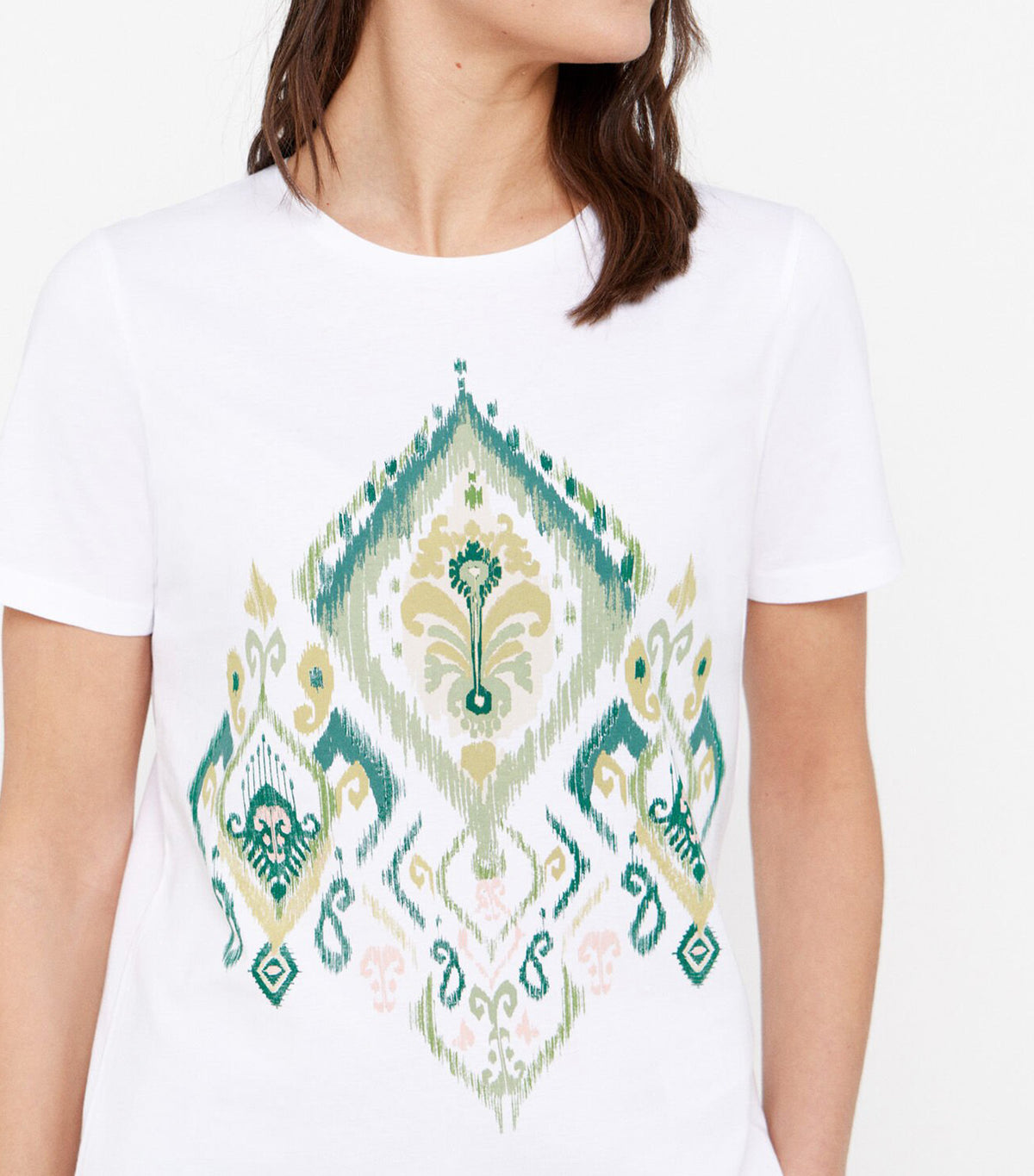 Cortefiel Printed T-Shirt Light Khaki | Rustan's