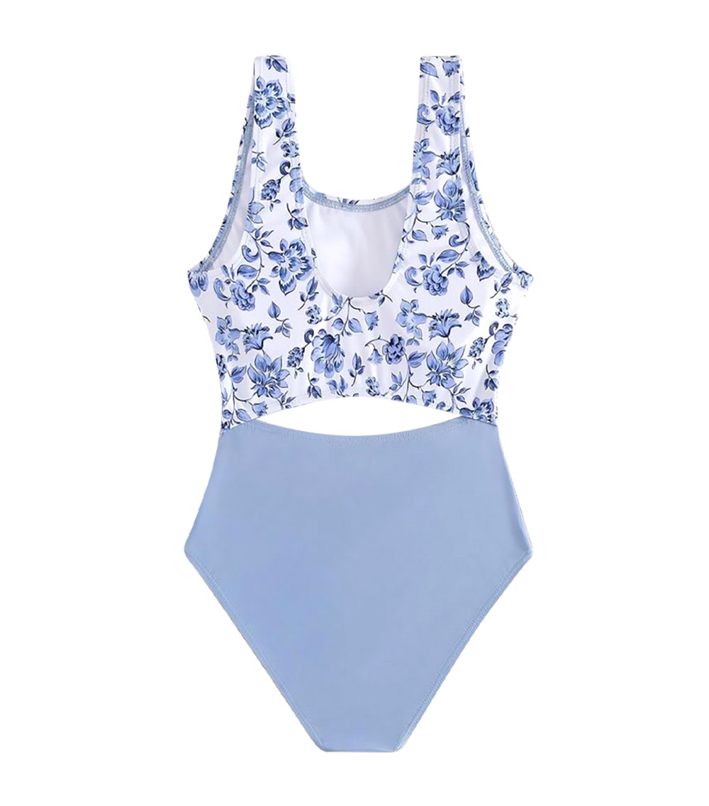 Mommy Hugs Fancy Monokini Swimsuit Blue | Rustan's
