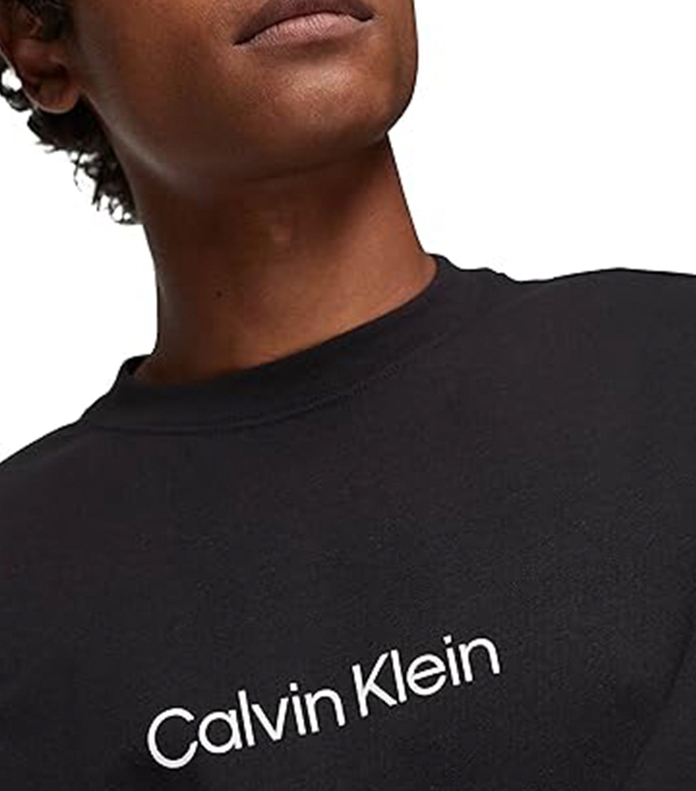 Calvin klein black logo t shirt store
