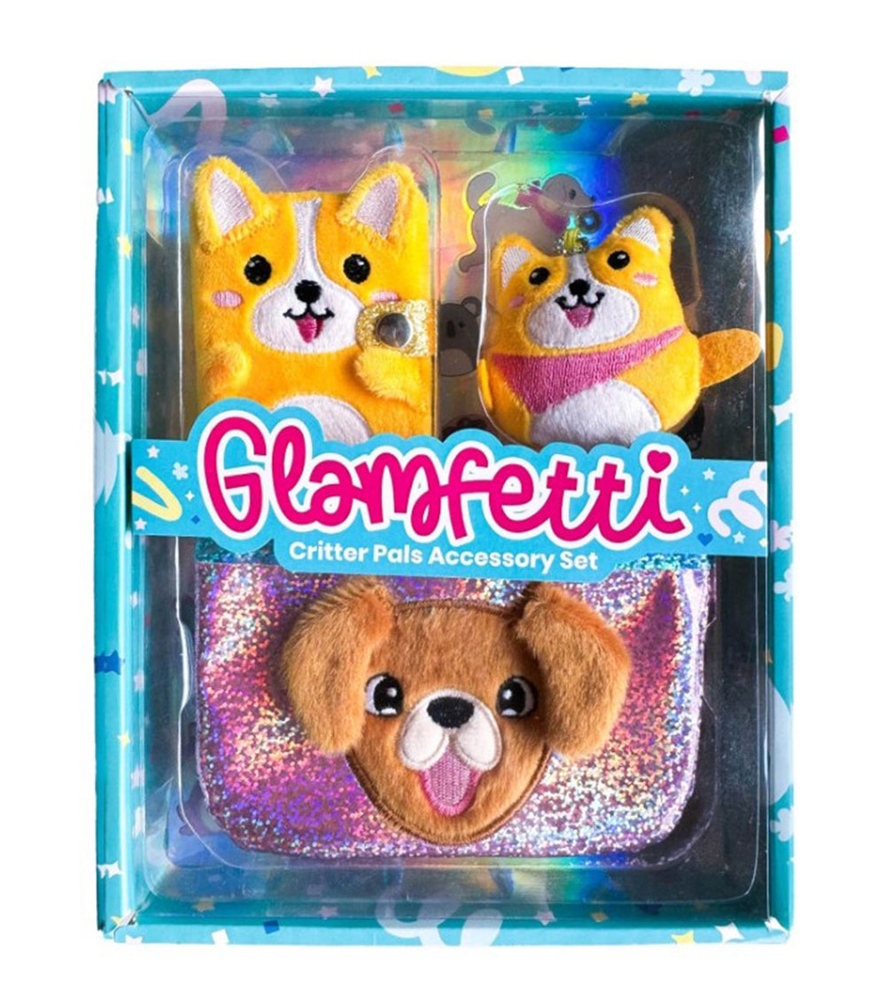 Glamfetti Critter Pals Accessory Set Dogs (Corgi & Beagle) Multicolor ...