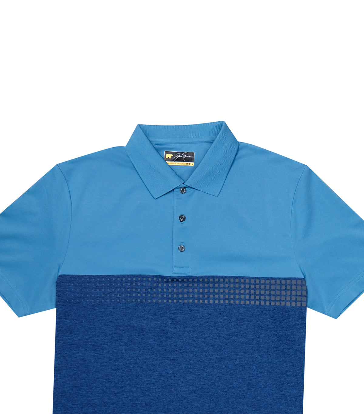 Jack Nicklaus Ombre Chest Stripe Polo Tucker Blue
