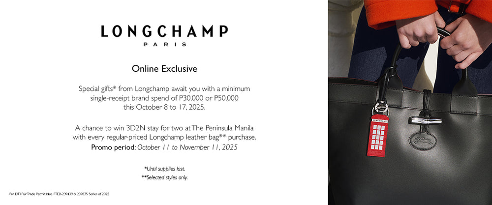 Longchamp in the Philippines | Rustan's