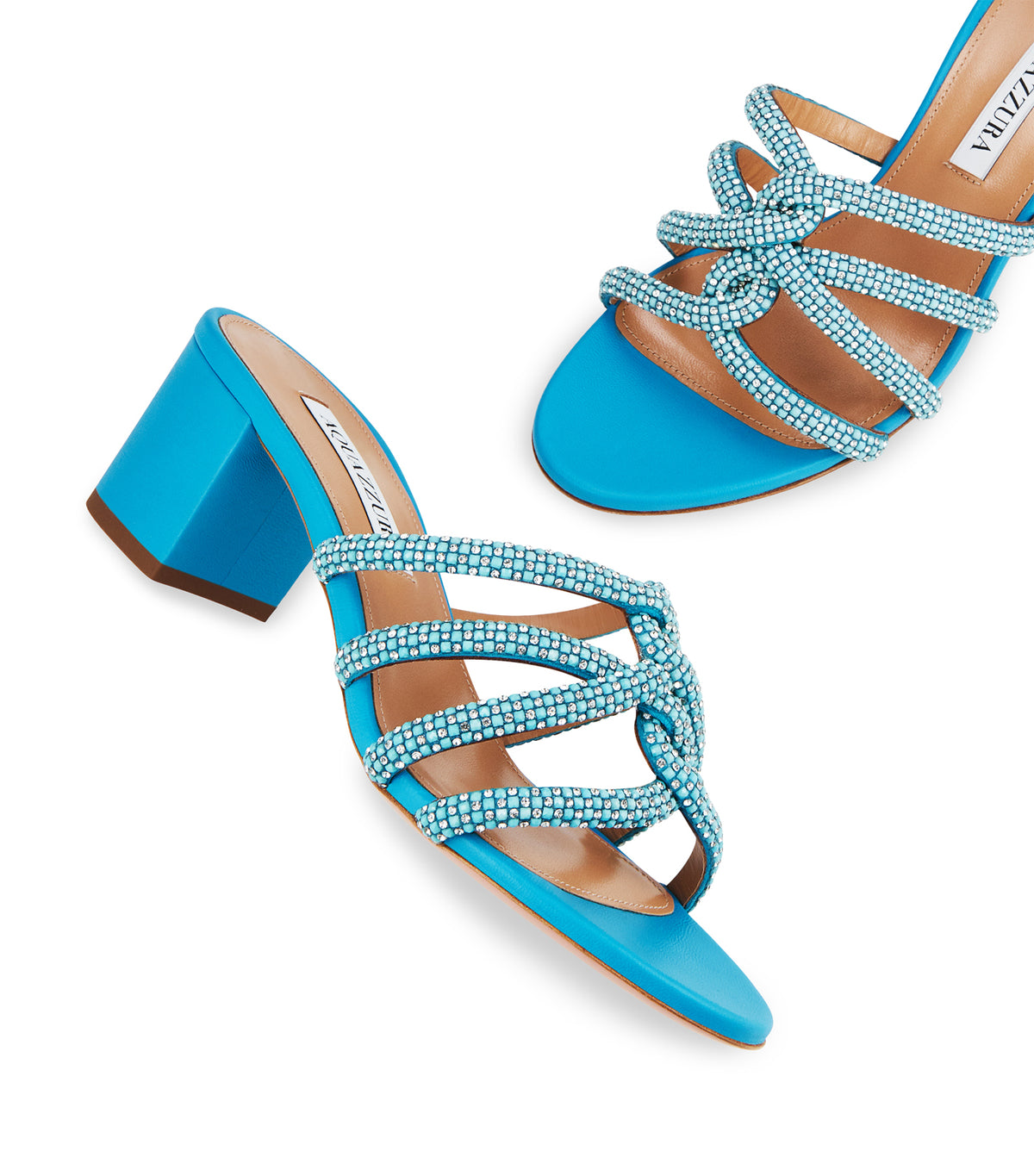 Aquazzura Moondust Color Sandal 50 Ibiza Blue