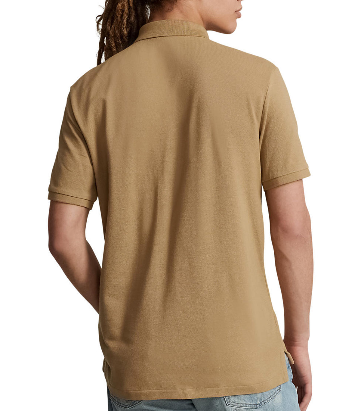 Polo Ralph Lauren Men's Custom Slim Fit Mesh Polo Shirt Cafe Tan | Rustan's
