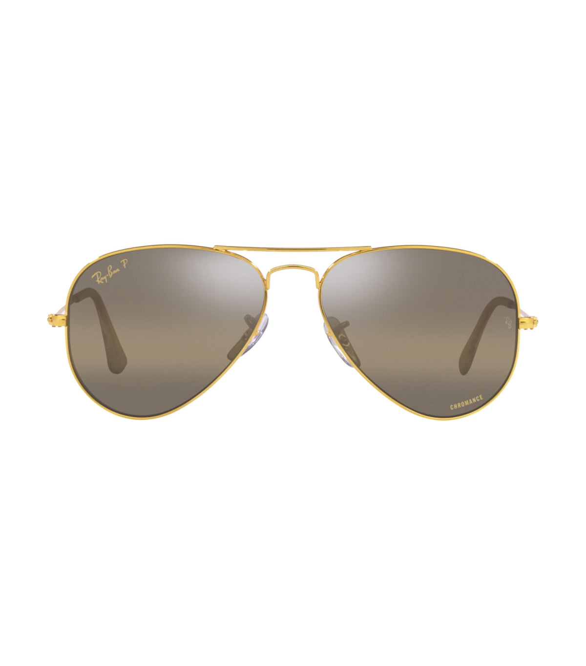 Ray-Ban Aviator Chromance Sunglasses 58 Gold | Rustan's