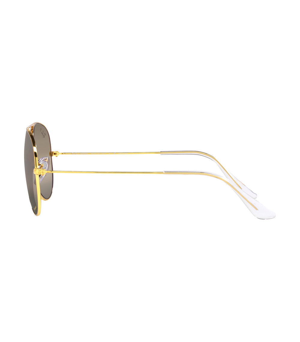 Ray-Ban Aviator Chromance Sunglasses 58 Gold | Rustan's