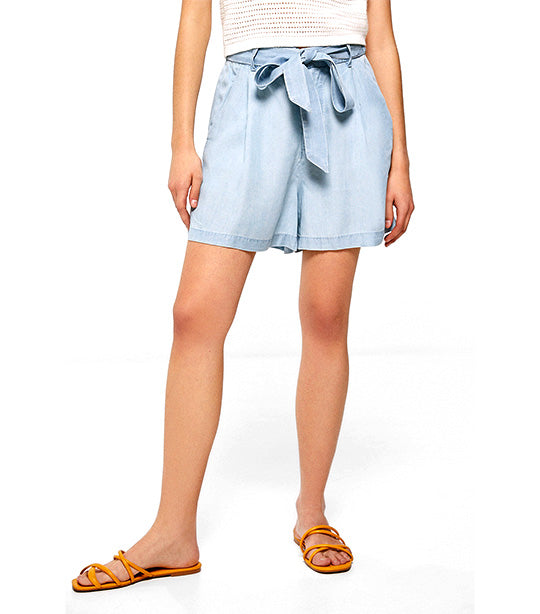 Springfield Denim Bermuda Shorts Blue