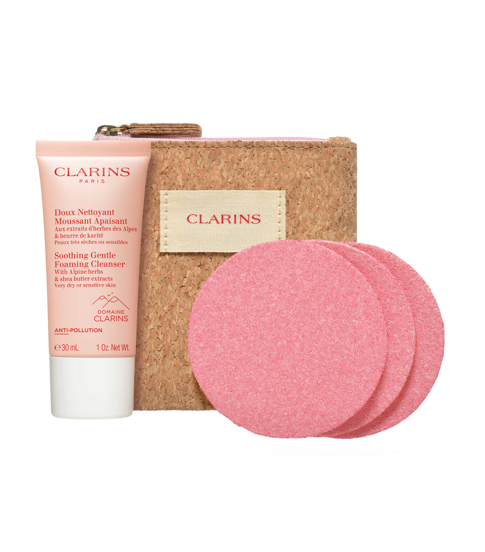 Clarins Free Cleansing Sponges with Pouch | Rustan's