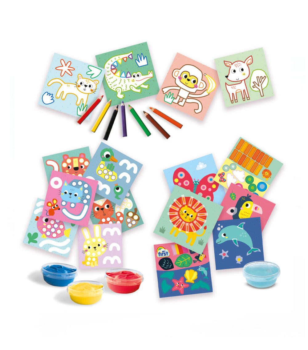 SES Creative My First 3-in-1 Finger Painting, Coloring, and Sticking ...