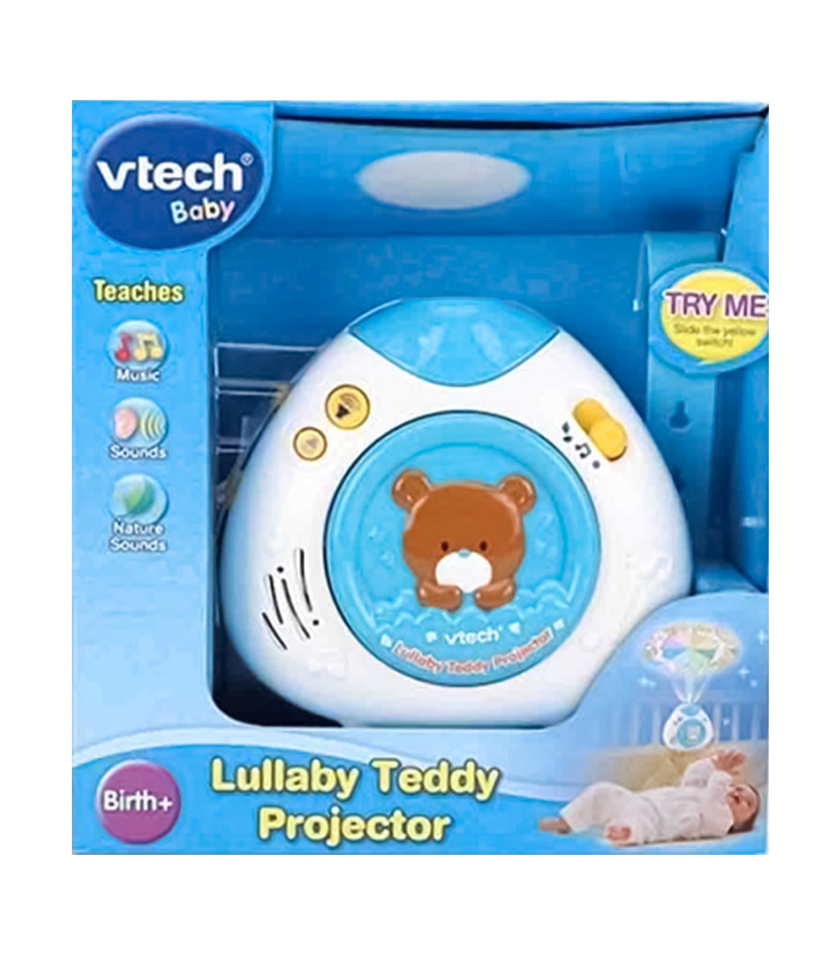VTech Lullaby Teddy Projector - Blue | Rustan's