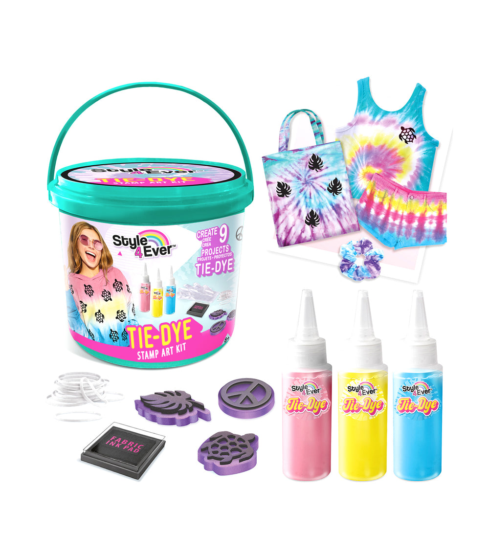 Canal Toys Style 4 Ever Tie Dye Stamp Art Kit | Rustan's