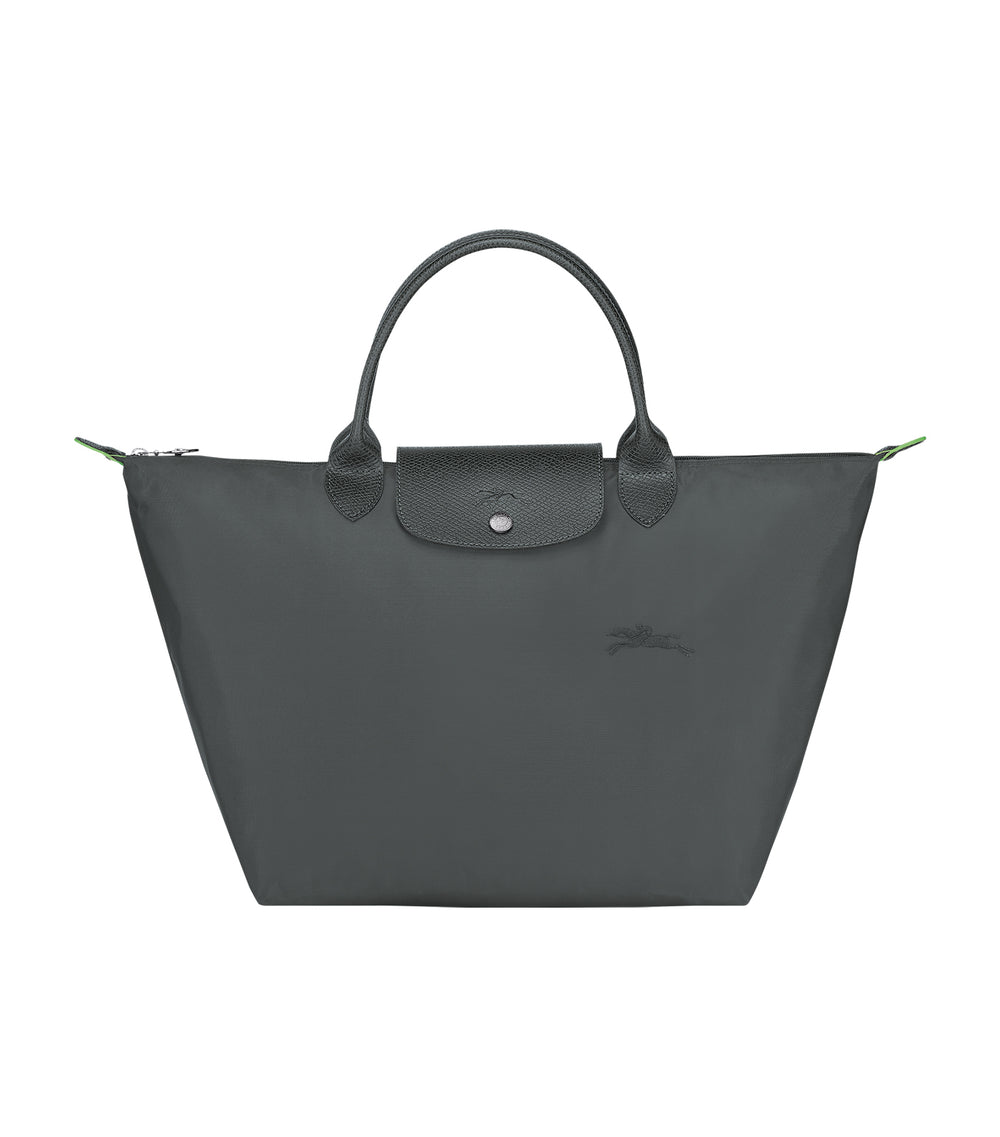 Longchamp Le Pliage Green Top Handle Bag M Graphite | Rustan's