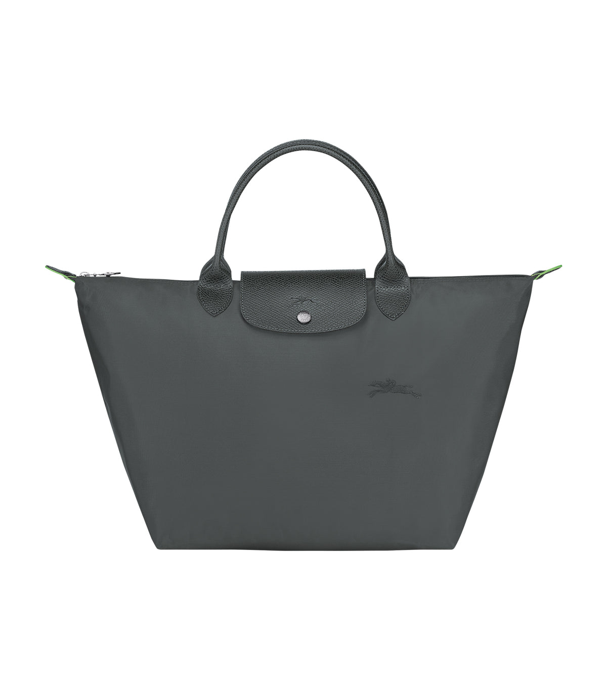 Longchamp Le Pliage Green Top Handle Bag M Graphite | Rustan's