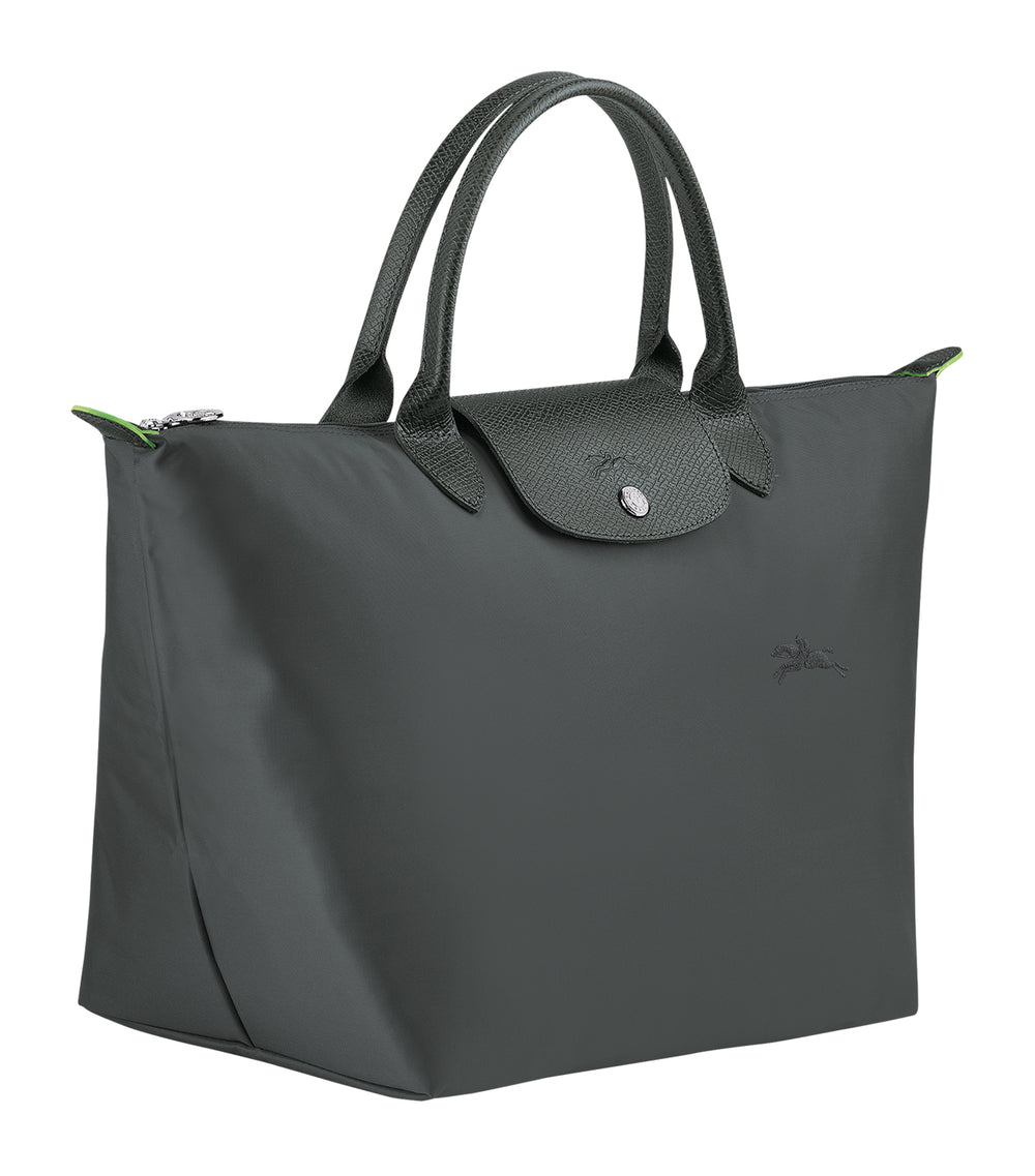 Longchamp Le Pliage Green Top Handle Bag M Graphite | Rustan's