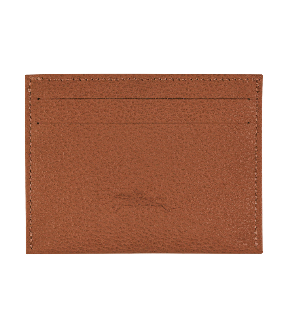 Longchamp Le Foulonné Card Holder Caramel | Rustan's