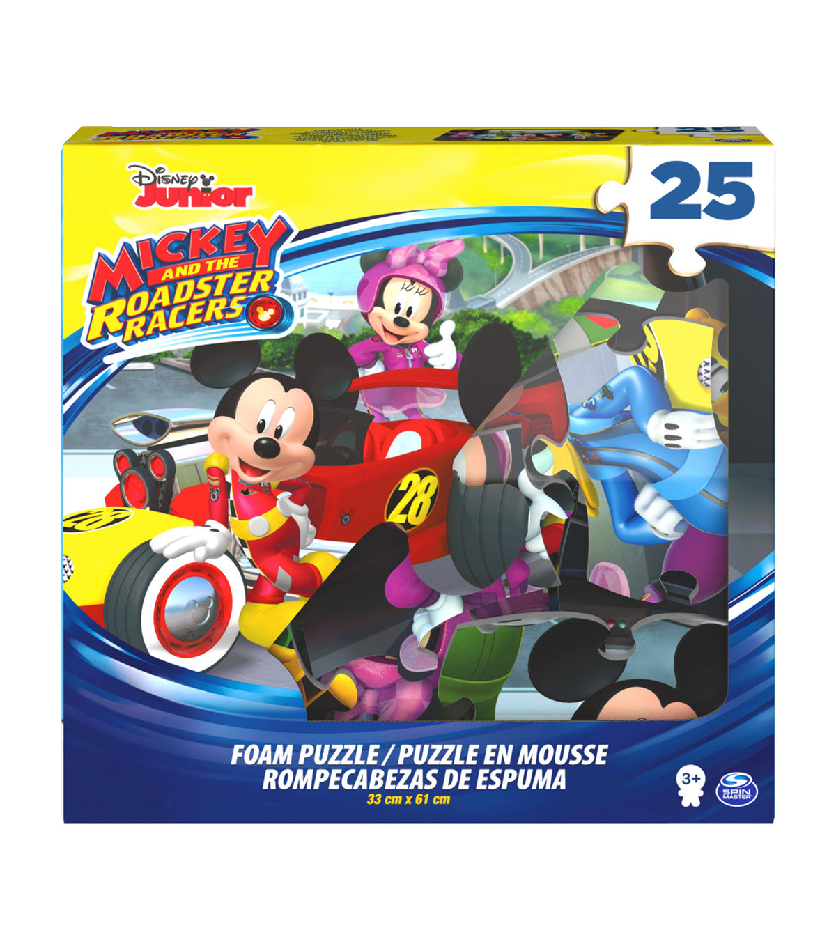 Cardinal Games Mickey Mouse and the Roadstar Racers 25-Piece Foam ...