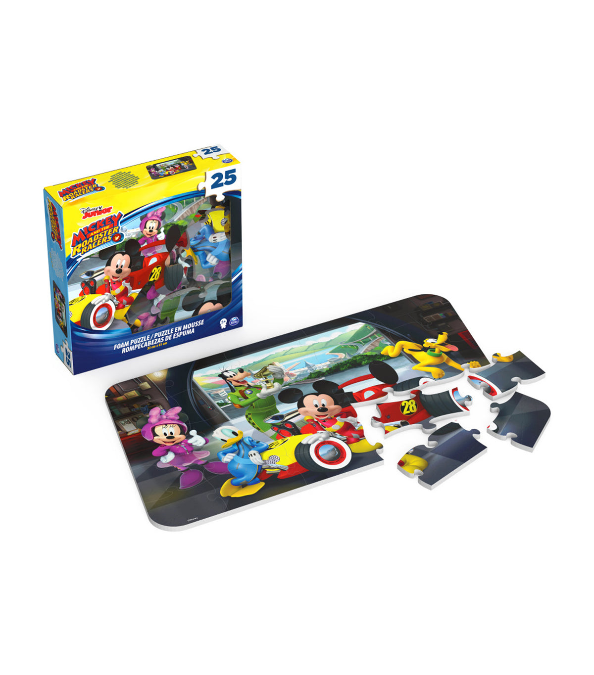 Cardinal Games Mickey Mouse and the Roadstar Racers 25-Piece Foam ...
