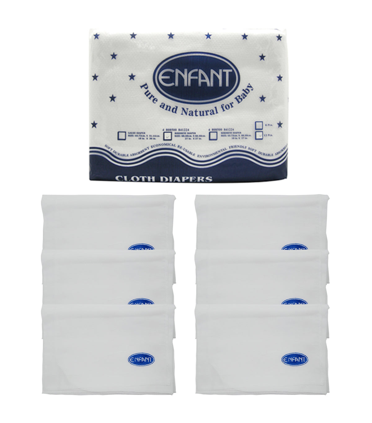 Enfant Birdseye Cloth Diaper Set | Rustan's