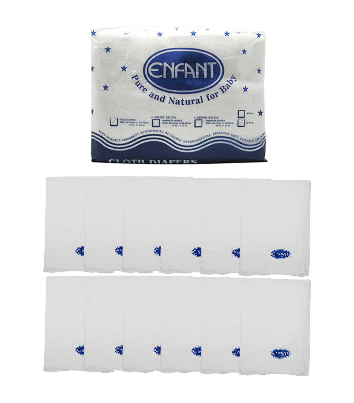 Enfant Birdseye Cloth Diaper Set | Rustan's