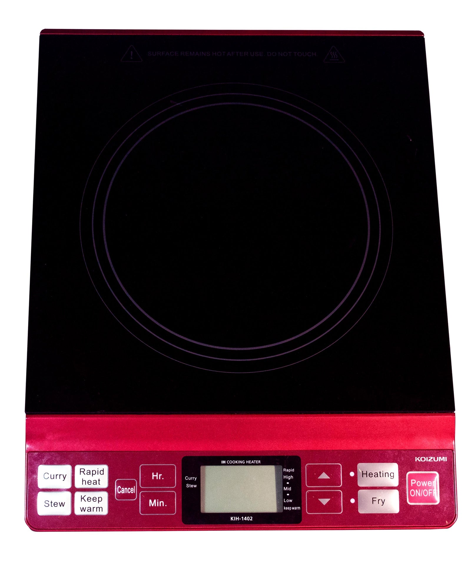 Koizumi Induction Cooker - Black/Red | Rustan's